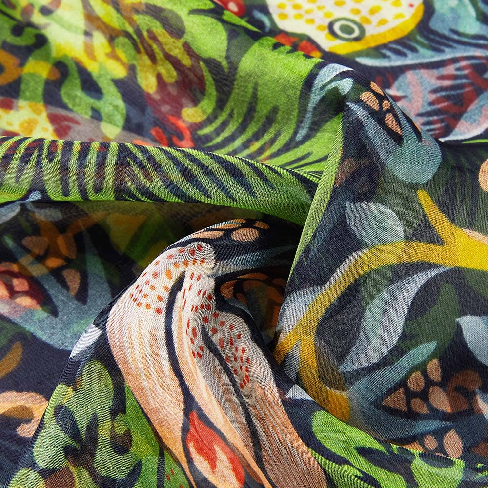 William Morris Strawberry Thief Pure Silk Scarf – Windsor Lane