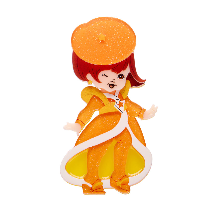 Lala Orange Brooch – Windsor Lane